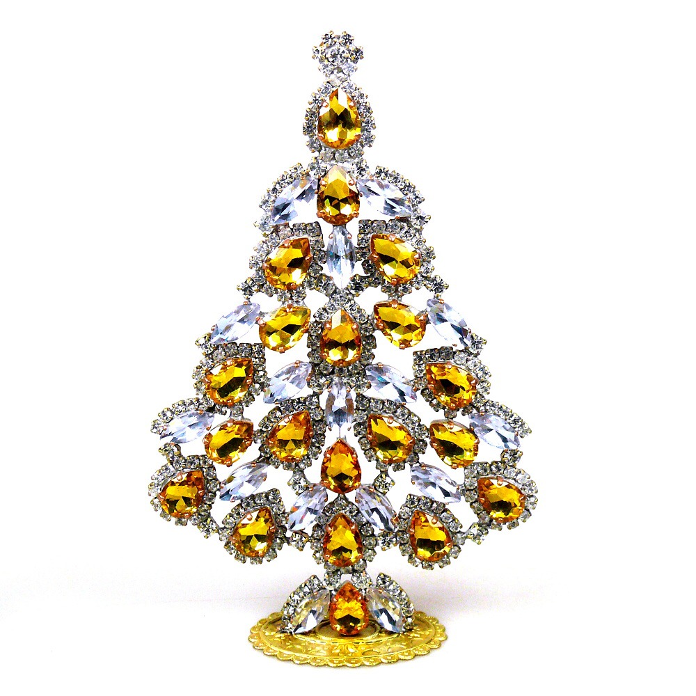 Pears Xmas Tree Rhinestones Decoration 15cm ~ Yellow Violet* : LILIEN ...